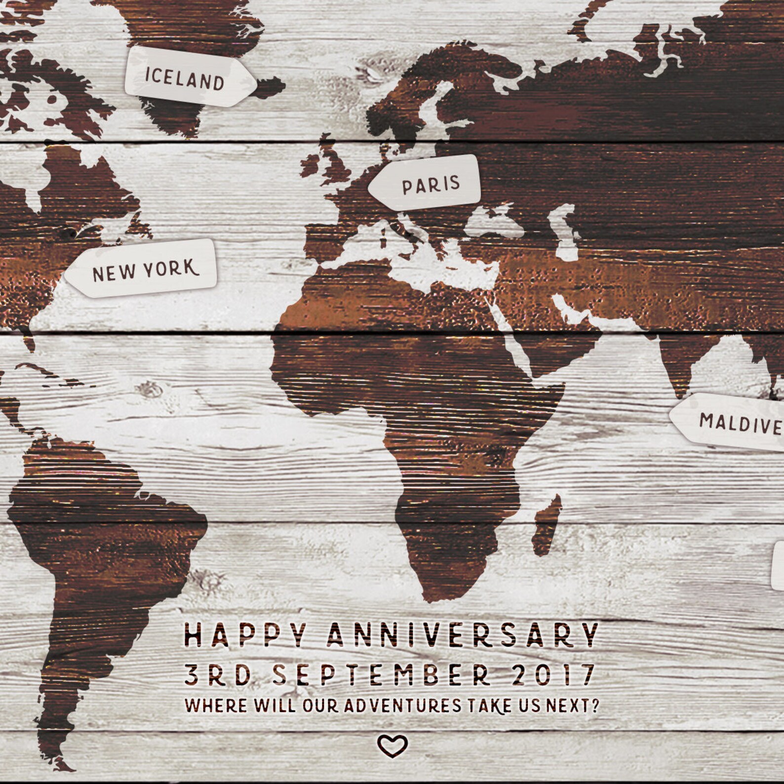 World Map Poster Print Wood Look Poster Travel Bucket List - Etsy