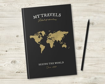 Personalised Camper Van Travel Adventure Notebook, Personalised Travel ...