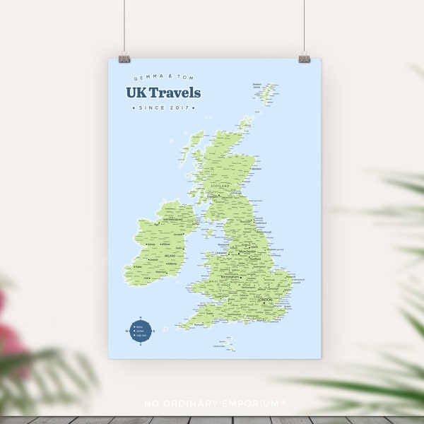 Uk Map Pin Board - Etsy UK