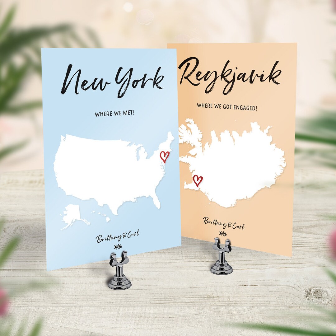 Travel Theme Table Locations, Table Destinations, Custom Table Numbers ...