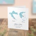 Personalised Two Map Engagement Card Wedding Destination - Etsy Canada