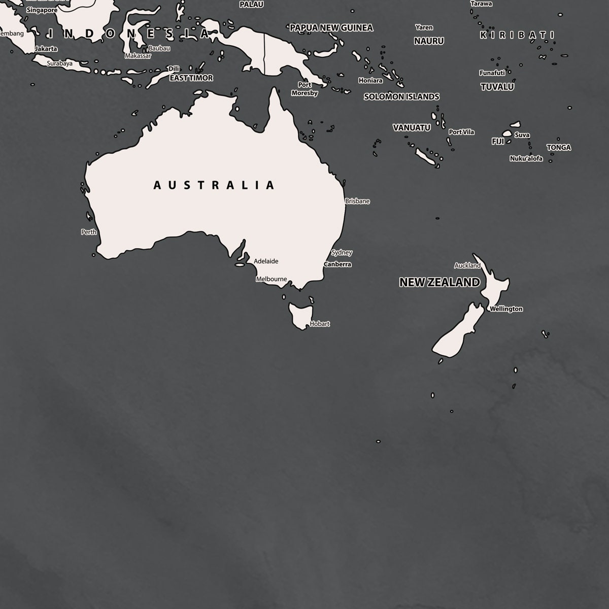 Dark Grey Push Pin World Map Personalised Pin Board Custom - Etsy UK