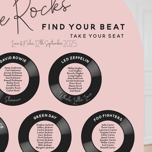 Large Record Table Plan, Record Seating Chart, Large Seating Plan ...