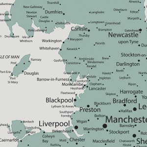 UK Push Pin Map, Places Been in United Kingdom, UK Travels, Detailed ...