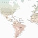 Round World Map, Our Adventures Map, Detailed World Pin Board, Places ...