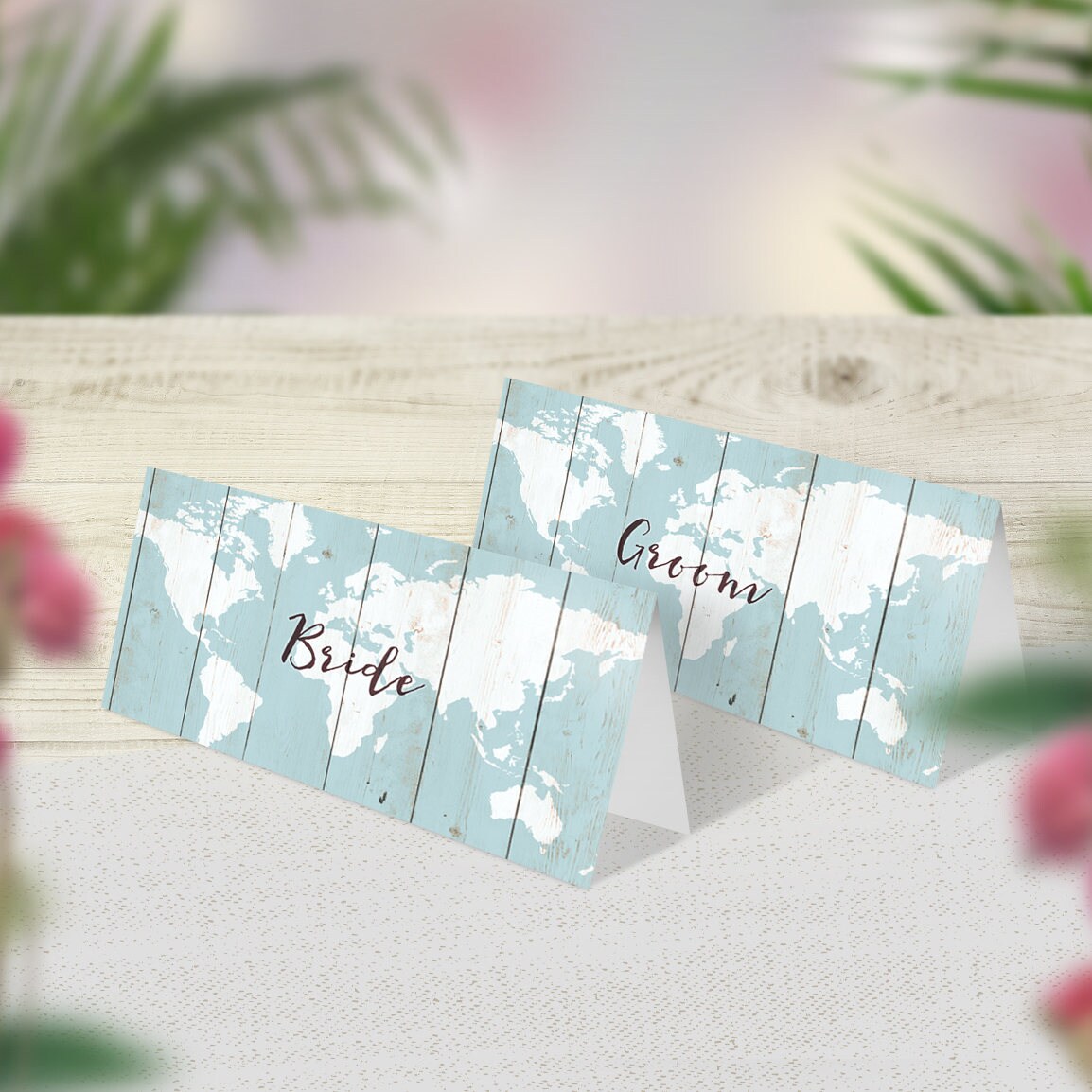 Wedding Place Names Travel Theme Name Cards Place Setting - Etsy
