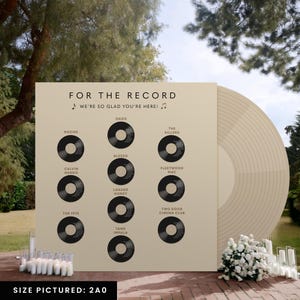 Large Vinyl Record Table Plan, Music Sounds Better Record Wedding ...