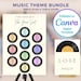 CANVA EDITABLE DIGITAL Bundle, Vinyl Record Table Plan, Table Name ...