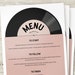Record Style Menus, Music Wedding Decor, Vinyl , Music Lovers, Rock N ...