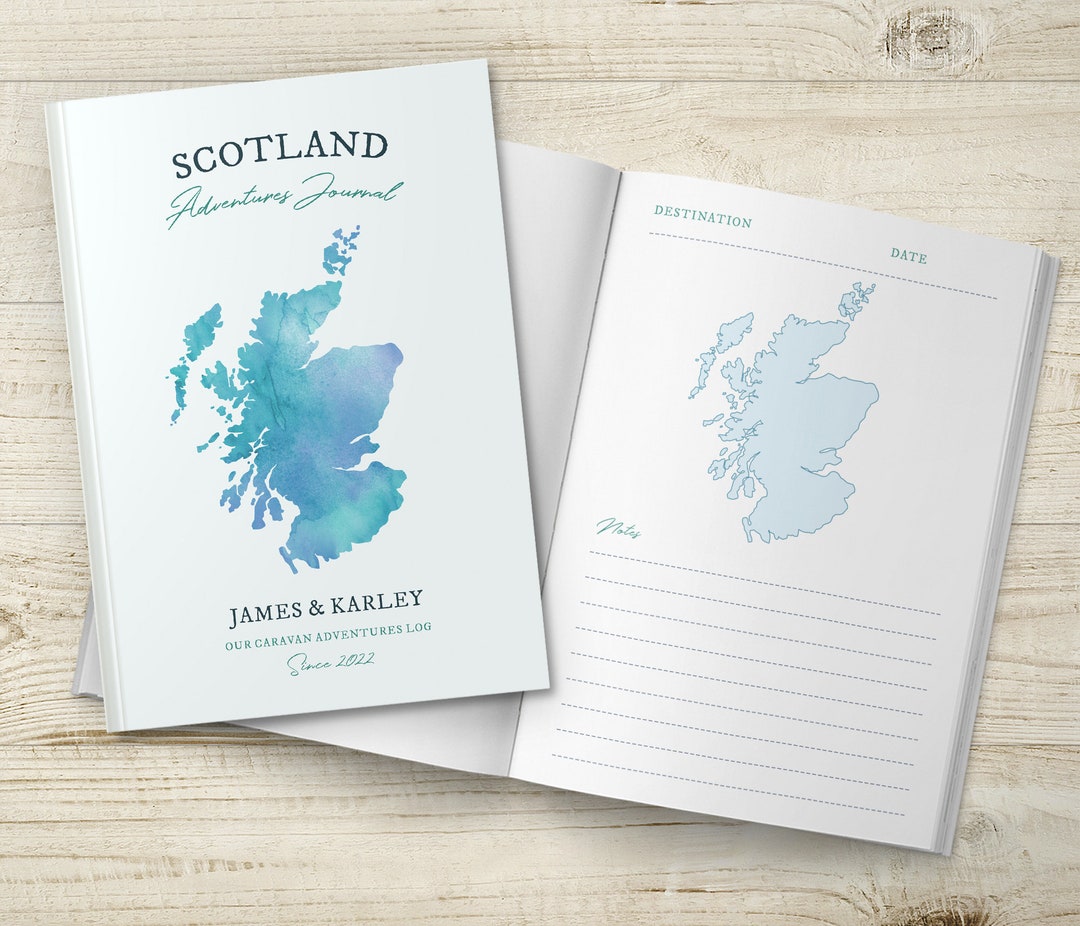 Personalised Scotland Journal, Road Trip Log Book, NC500 North Coast ...