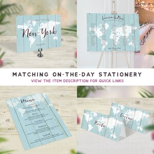 Rustic Wedding Table Location Names: Travel Wedding Decor, Boho Wedding ...