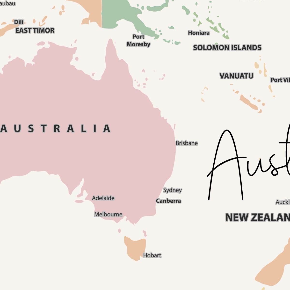 Personalised Push Pin World Map Pastel Detailed World Pin | Etsy UK