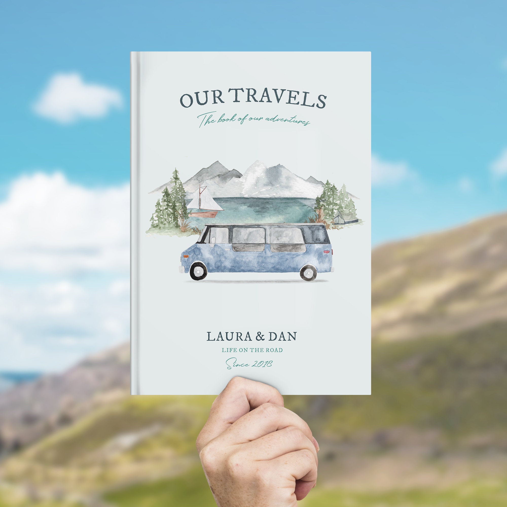 Campervan Gift Personalised Camping Notebook NC500 Road - Etsy