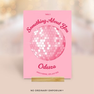 Disco Ball Table Cards, Retro Wedding Centrepiece, Disco Theme Wedding ...