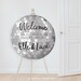 Disco Ball-style Welcome Sign, Glitterball Sign, Wedding Disco Party ...