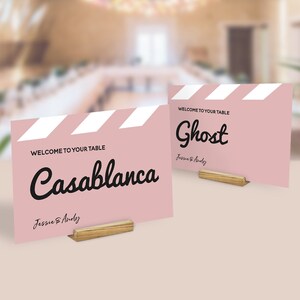 Film Theme Wedding, Retro Table Numbers, Hollywood Theme, Movie Wedding ...