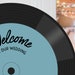 Record Shape Welcome Sign Round Vinyl Music Theme Wedding - Etsy