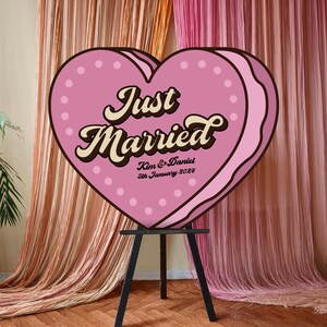 Heart Shaped Wedding Sign, Welcome Sign, Fun Engagement Party Sign ...