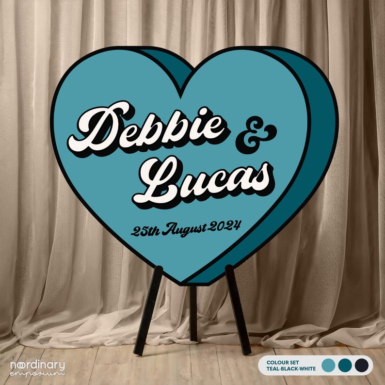 Heart Shaped Wedding Sign, Welcome Sign, Fun Engagement Party Sign ...