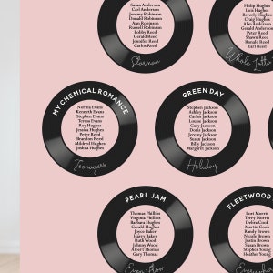 Large Record Table Plan, Record Seating Chart, Large Seating Plan ...