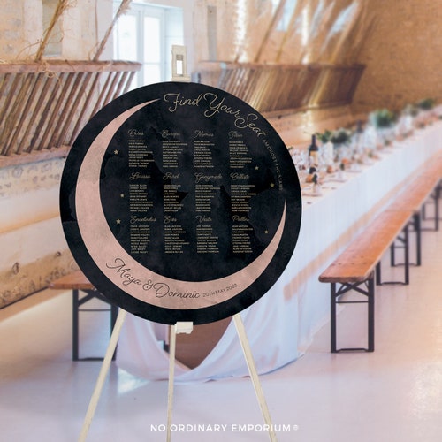 Constellation Wedding Table Plan Celestial Wedding Seating - Etsy