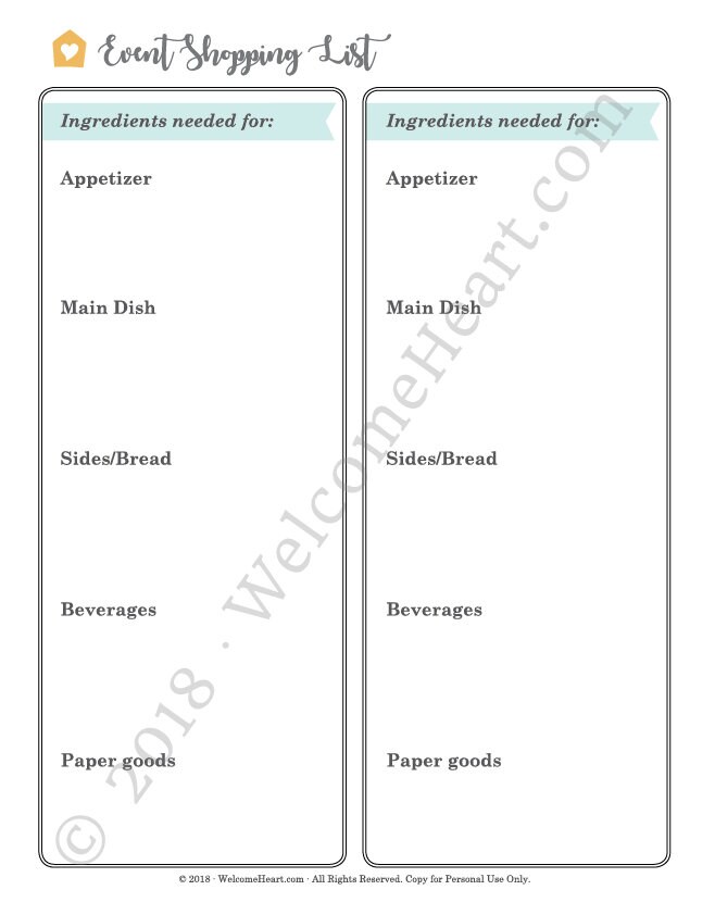 Hospitality Made Simple Printable Planner: Opening Your Home With Joy ...