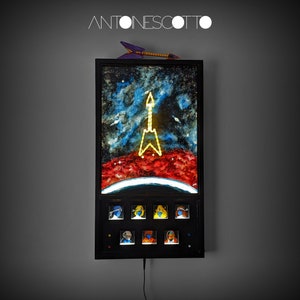 Daft Punk Interstella 5555 LED Painting - Etsy