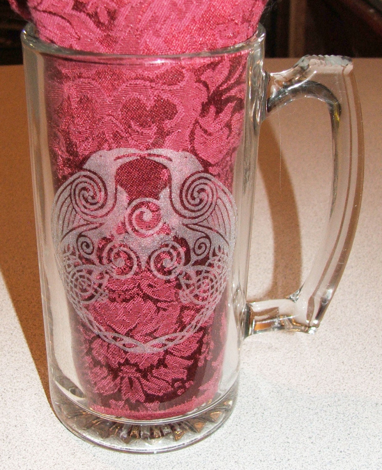 Drink & Barware Home & Living Norse viking Odin raven with blessing ...