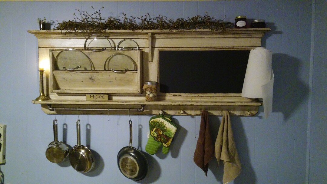 Kitchen Caddy, the Kitchen Organizer, With Chalk Board, Paper Towel ...