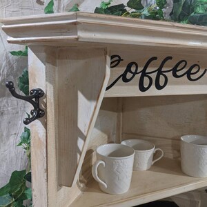 Stylish Corner Coffee Station Crafted From a Vintage Door, With Handy ...