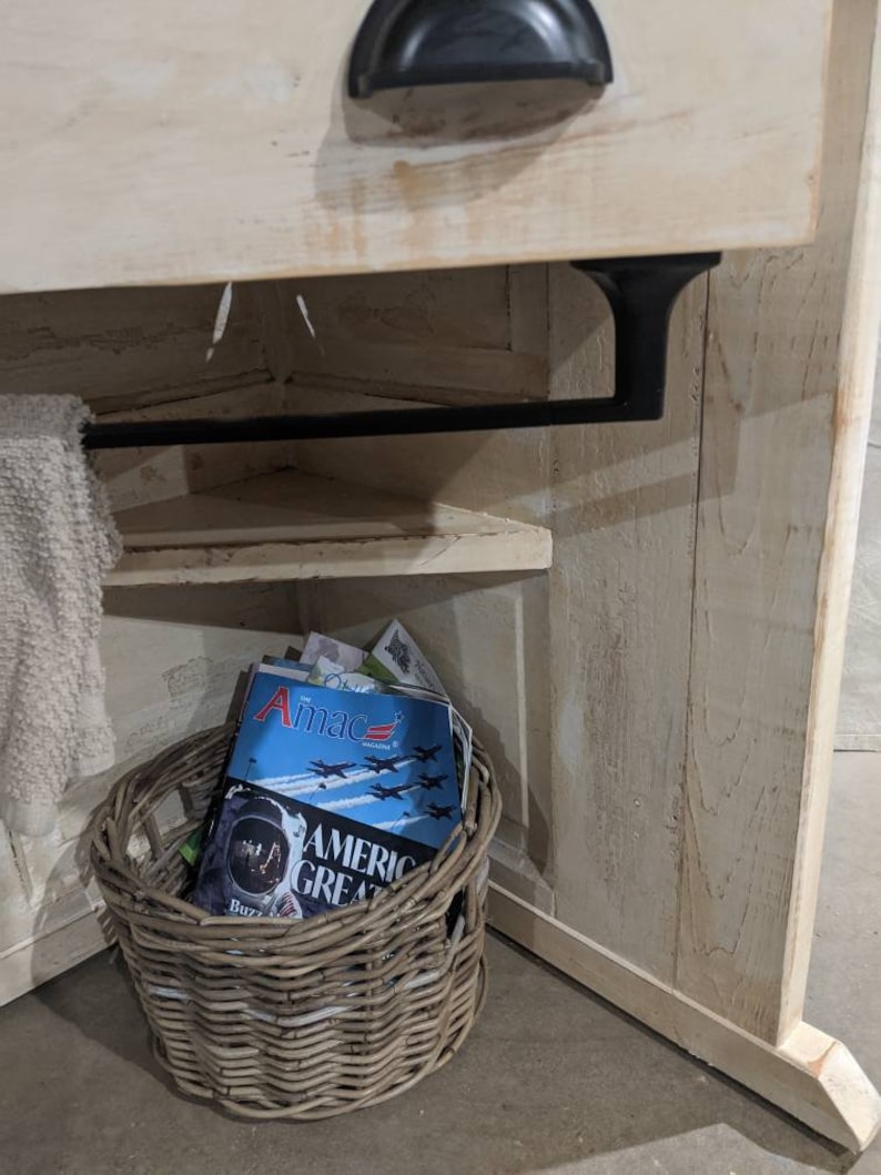 Stylish Corner Coffee Station Crafted From a Vintage Door | Etsy