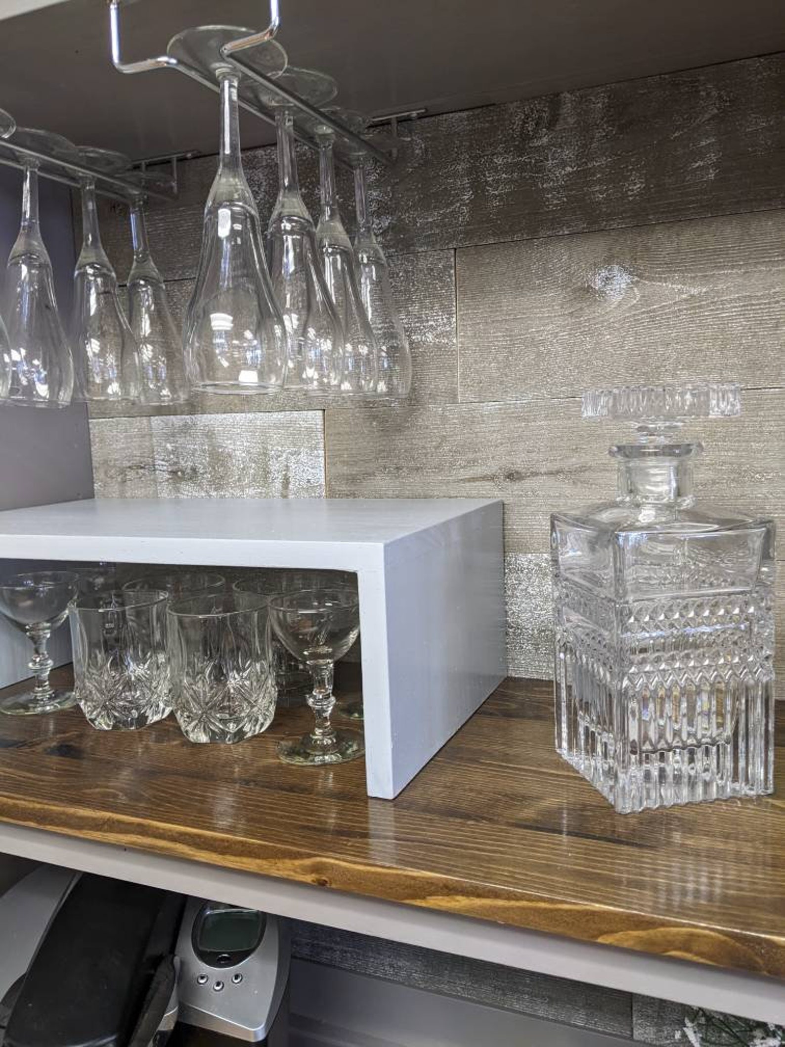 This Repurposed Hutch / Now a Complete Kitchen Drink Center / Wine Bar ...