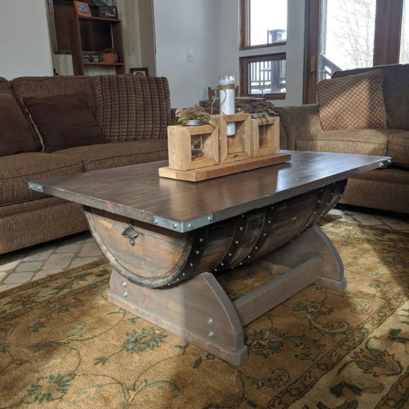 Barrel Coffee Table - Etsy