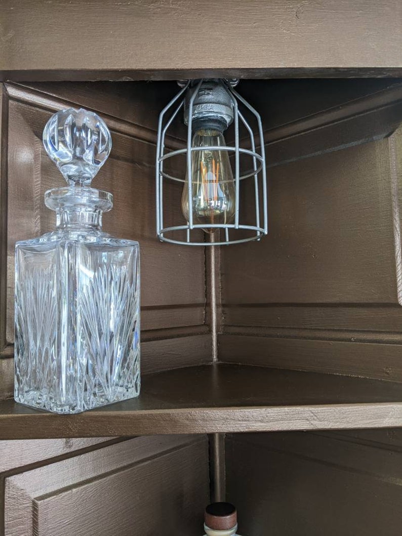 This Unique Corner Brew Bar Fits Nicely in Any Corner W/ Edison ...