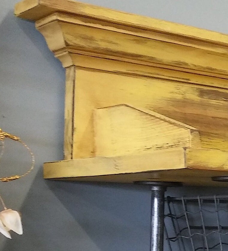 Farm House Style, Wooden Wall Organizer With Rustic Metal Baskets ...