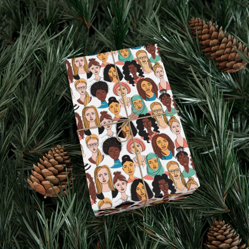 Diversity Women Themed Gift Wrap Sheets | Multi Cultural Wrapping Paper ...