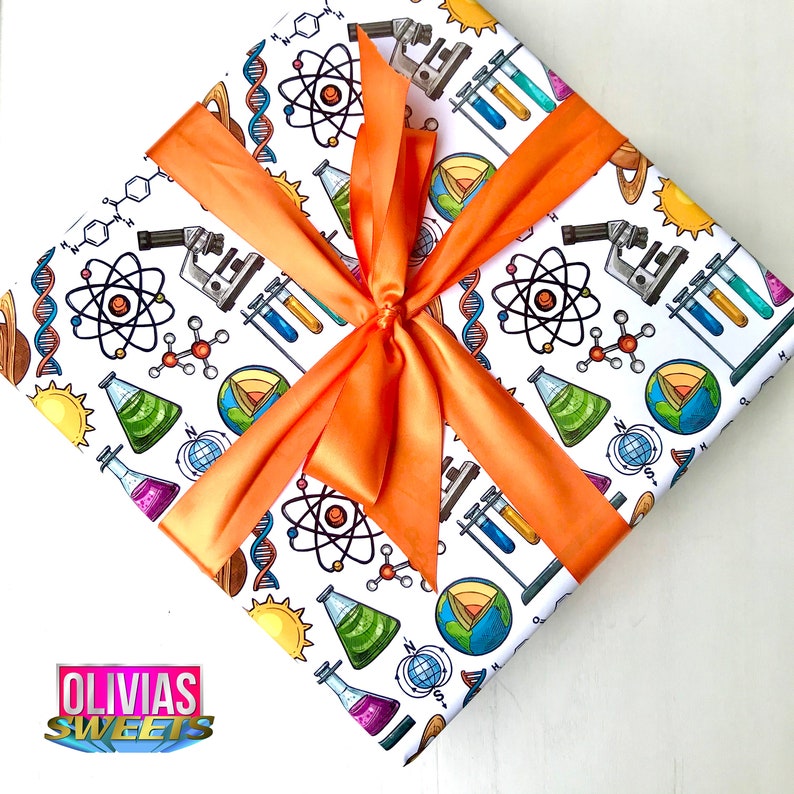 SCIENCE GIFT WRAP Scientist Medical Chemist Physics Inspired - Etsy