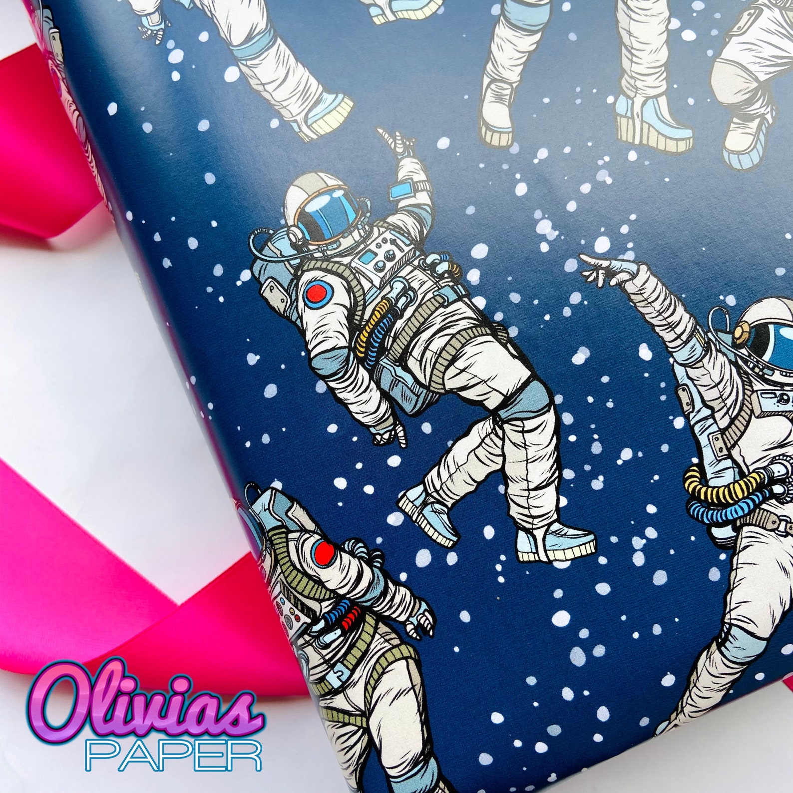 ASTRONAUT SPACE WRAP | Science Stationery Astronomy Gift Wrapping Paper ...