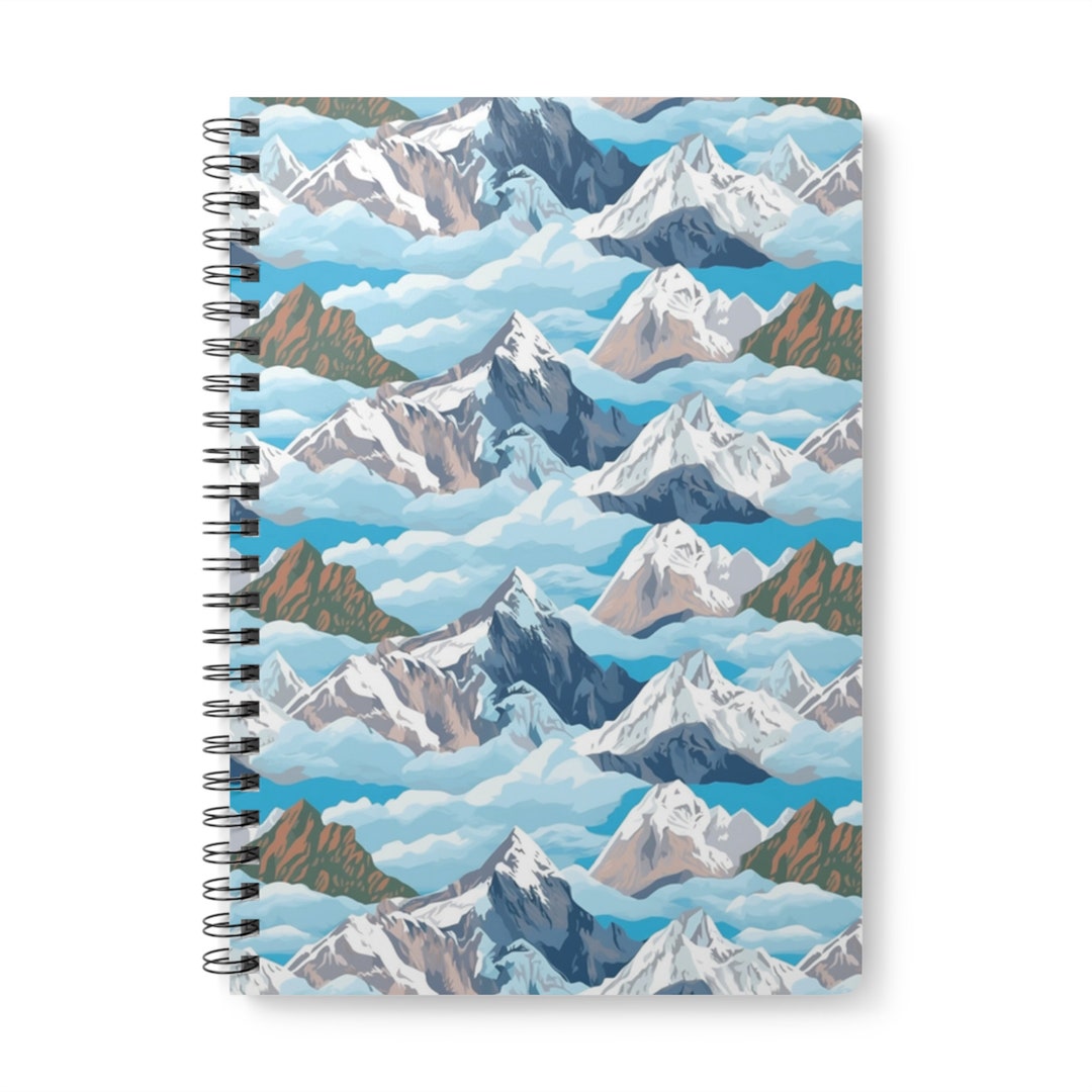 Mount Everest Mountain Wire Bound Softcover Notebook A5 - Etsy