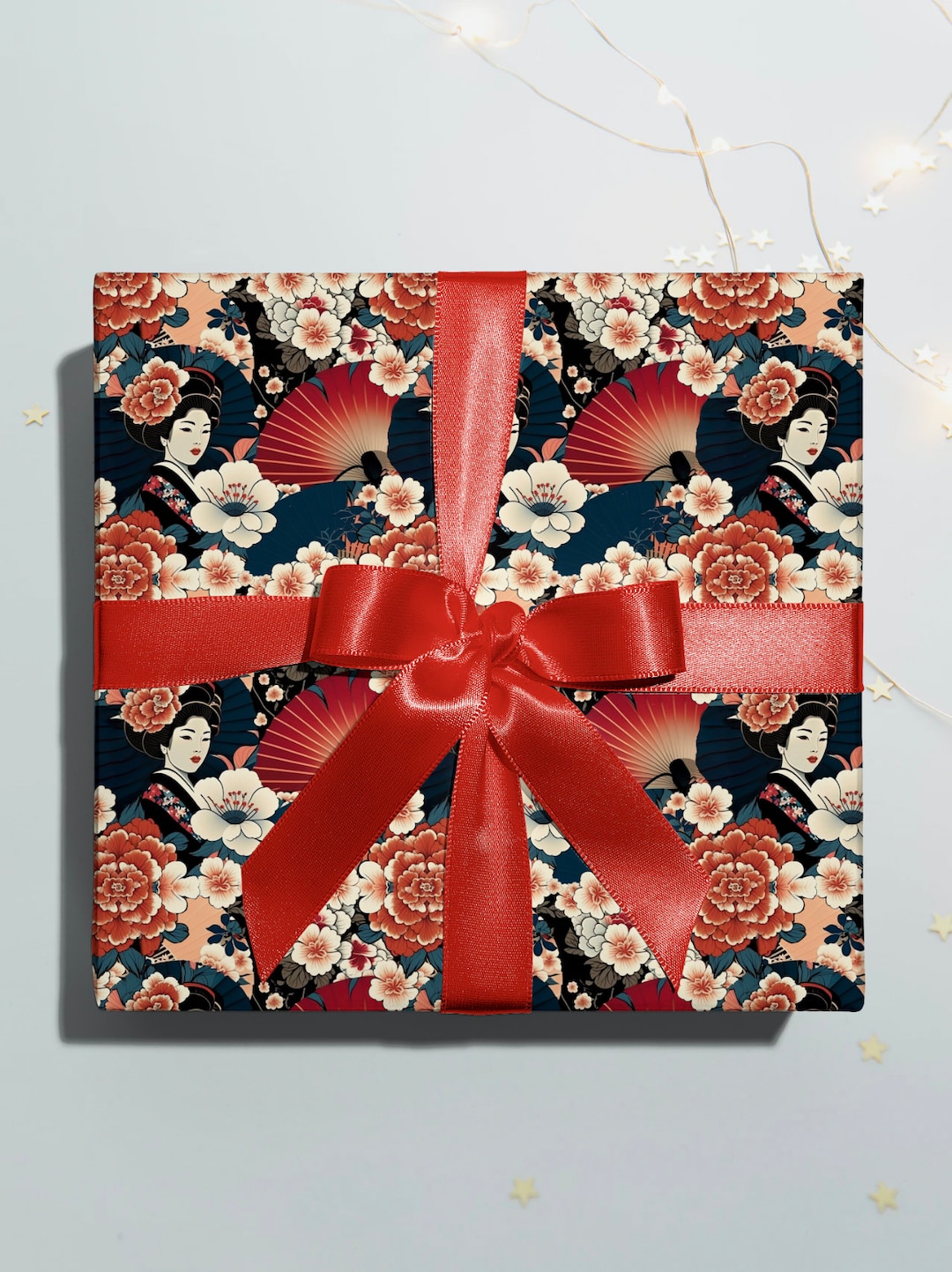 Japanese Geisha Themed Gift Wrapping Paper Rolls - 28"x79" - Etsy