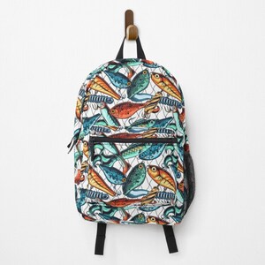 FISHING LURE Backpack Book Bag Beautiful Back to School & Travel Gifts ...