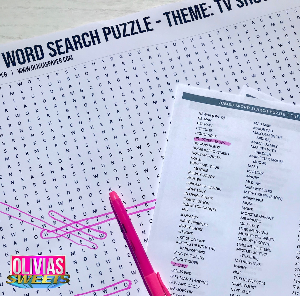 GIANT WORD SEARCH Puzzle Huge Over 2ft X 1.5ft Craft - Etsy