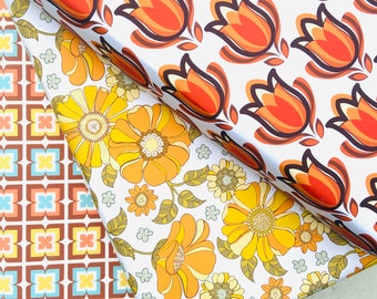 Retro Wrapping Paper | Etsy