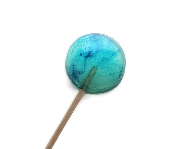 Blue Swirl Lollipops Marble Effect Lollies - Etsy