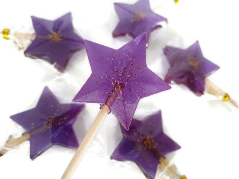 15 Star Shaped Lollipops, Party Favours, Fairy Party Favours, Wizard ...