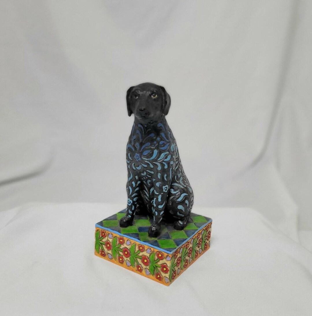 Jim Shore Licorice Black Labrador Figure 2005 Collectible V4004854 ...