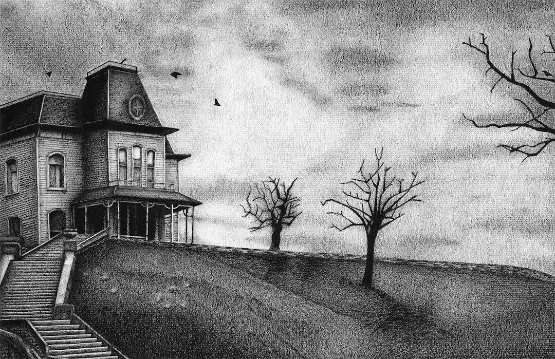 The Bates Home 11x17 Art Print - Etsy