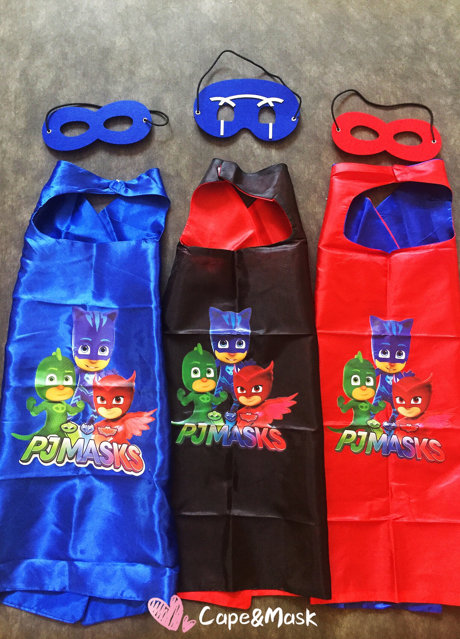 Ready to Ship PJ Hero Capes and Masks Setpj Masks Inspired | Etsy Canada