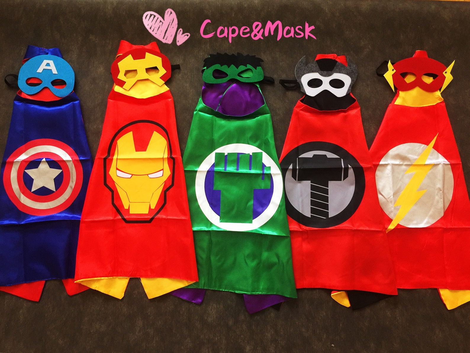 Party Pack5/10/20/25superhero Capes and Maskssuperhero - Etsy