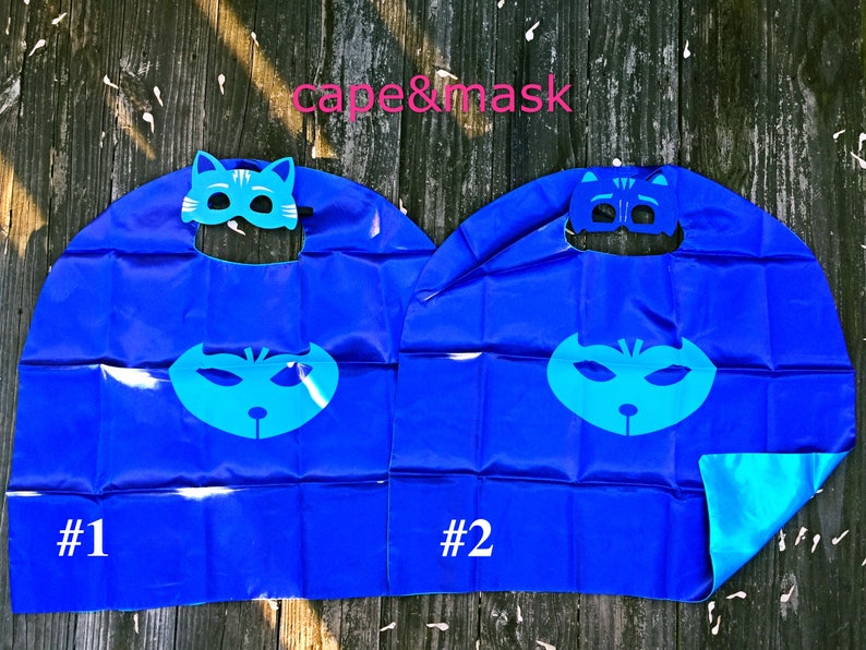 Ready to Shippj Hero Inspired Cape and Mask Set PJ Masks - Etsy
